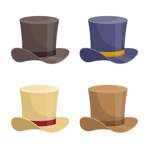 Cap set Royalty Free Vector Image - VectorStock