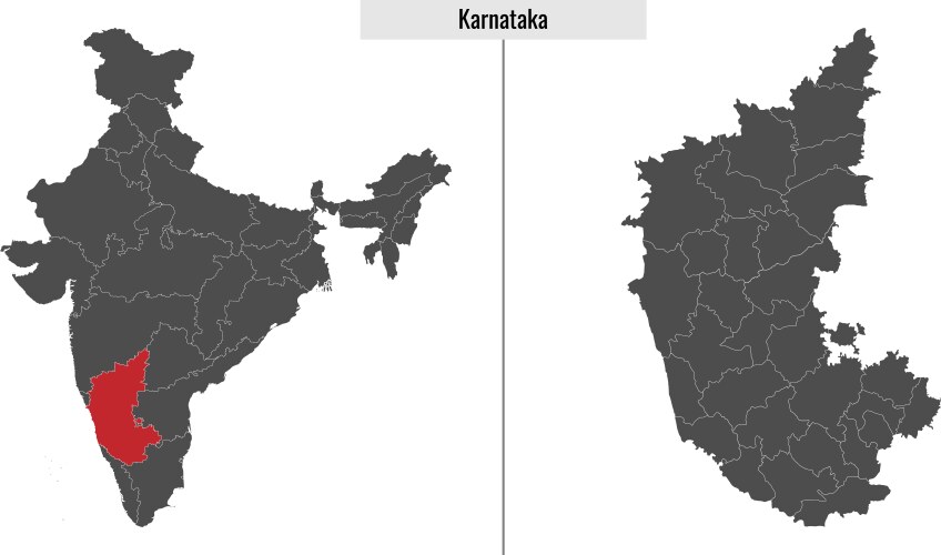 Karnataka Map Vector Images (over 440)