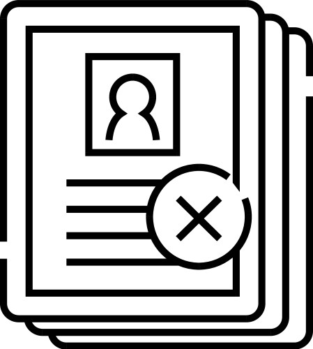 Candidate cv Royalty Free Vector Image - VectorStock