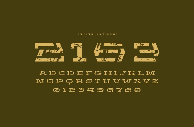 Number Plate Fonts Vector Images (over 860)