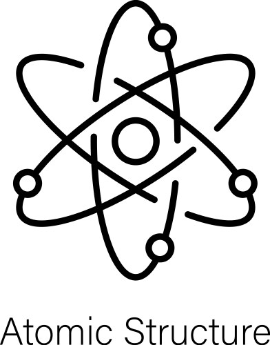 Space atom Royalty Free Vector Image - VectorStock