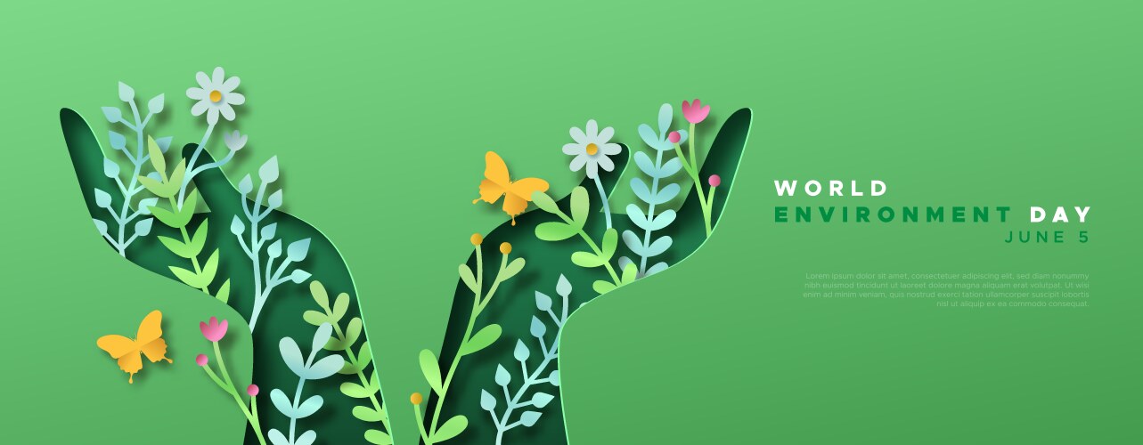 Green city eco friendly web landing page design Vector Image