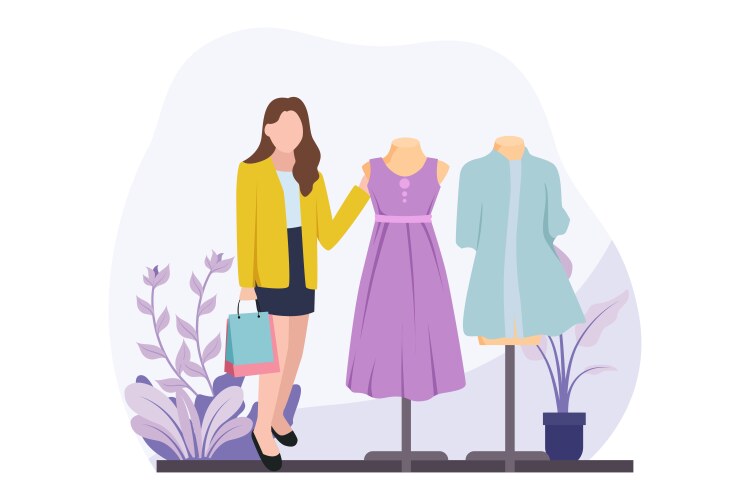 Fashion flat design Royalty Free Vector Image - VectorStock