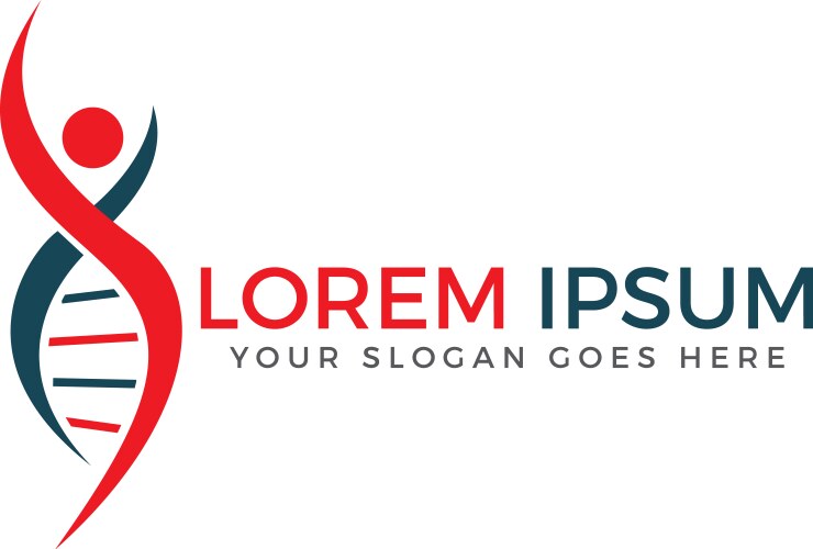 Dna and lab logo Royalty Free Vector Image - VectorStock