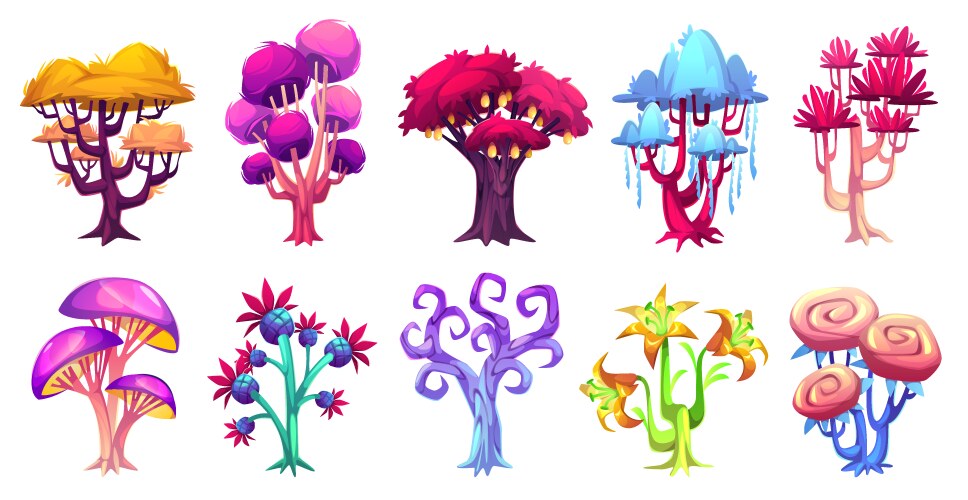 Fairytale characters fantasy medieval magic Vector Image