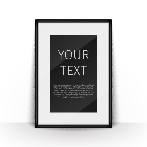 Realistic frame perfect for your presentations Vector Image