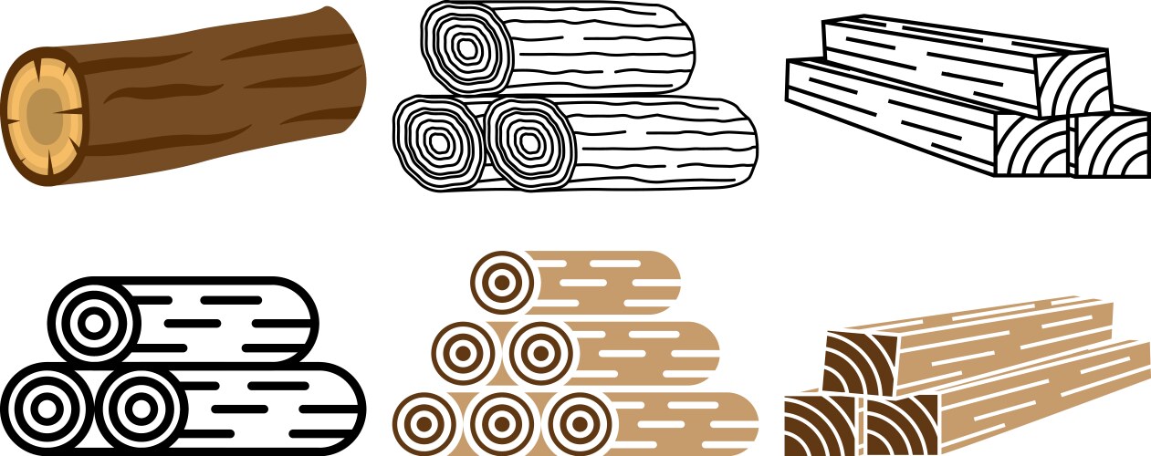 Woodworking logo template Royalty Free Vector Image