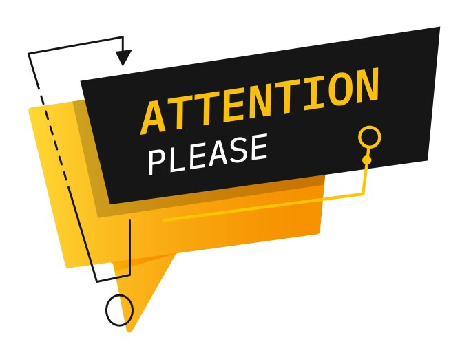 Attention Please Vector Images (over 1,800)