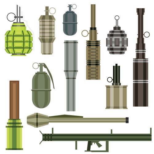 Grenade launcher Royalty Free Vector Image - VectorStock