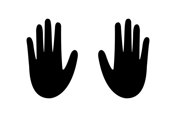 Hand Handprint Left Vector Images (41)
