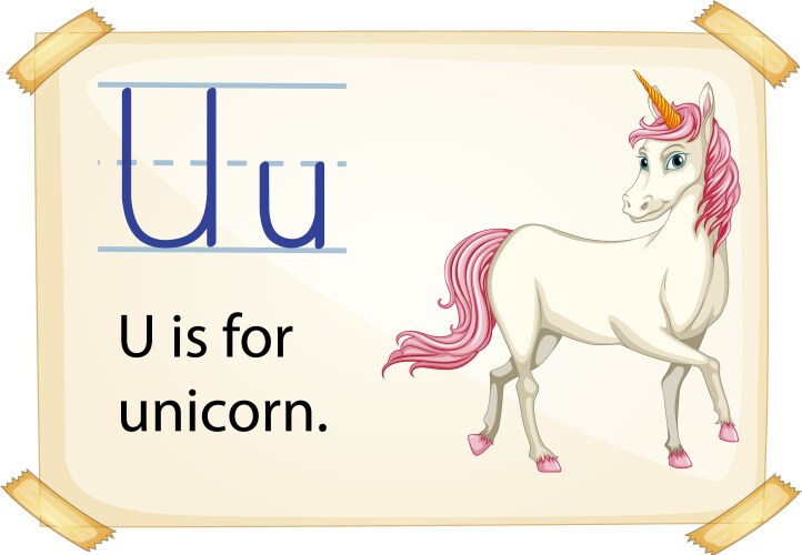 Letter U Words and Pictures Vector Images (74)