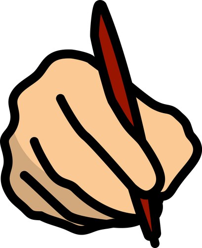 Signing hand icon Royalty Free Vector Image - VectorStock