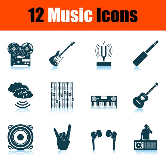 Rock music instruments Royalty Free Vector Image