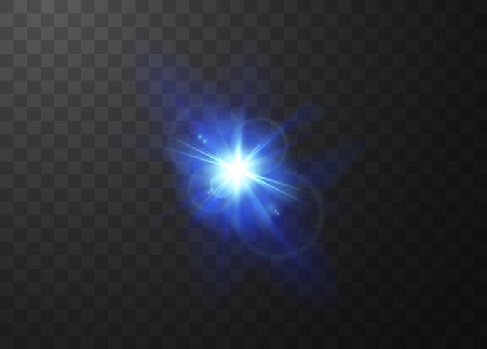 Sunlight glare with lens flare Royalty Free Vector Image