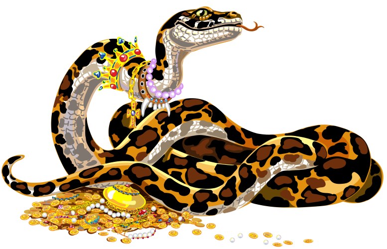 Cartoon python Royalty Free Vector Image - VectorStock