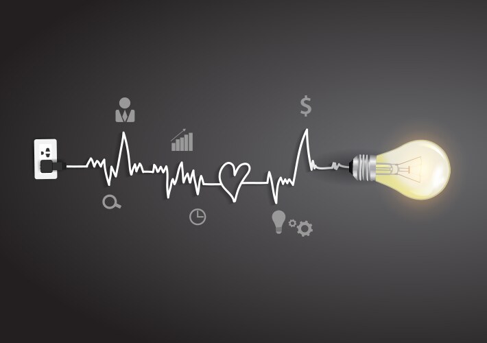 Light bulb with creative design concept word cloud