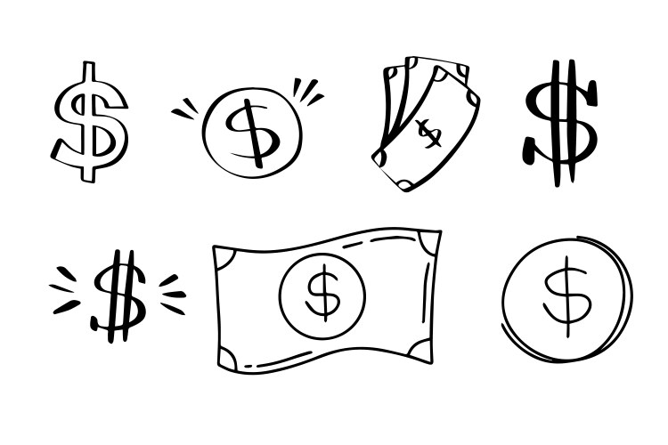 Doodle signs Royalty Free Vector Image - VectorStock