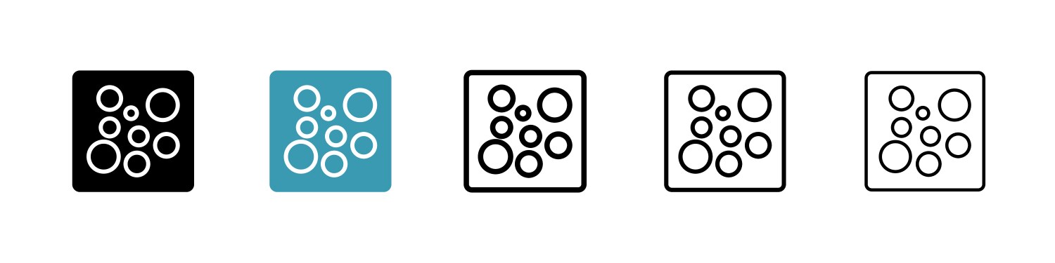 Heat map icon set on white background Royalty Free Vector