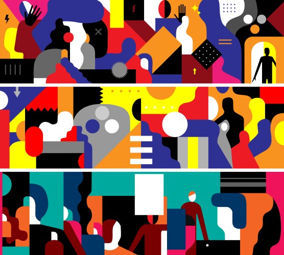 Abstract People Vector Images (over 420,000)