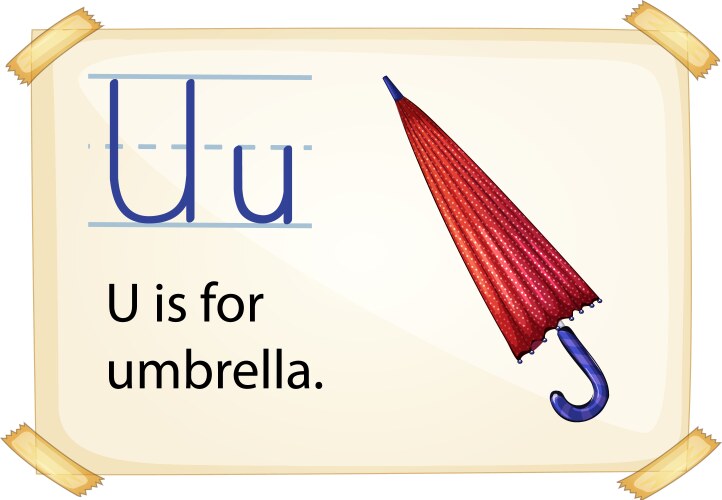 Letter U Words and Pictures Vector Images (74)