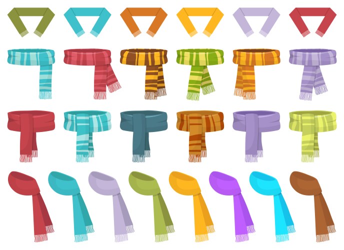 Winter scarf Royalty Free Vector Image - VectorStock