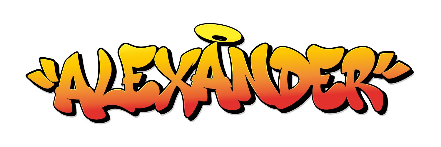 Anthony name in graffiti style Royalty Free Vector Image