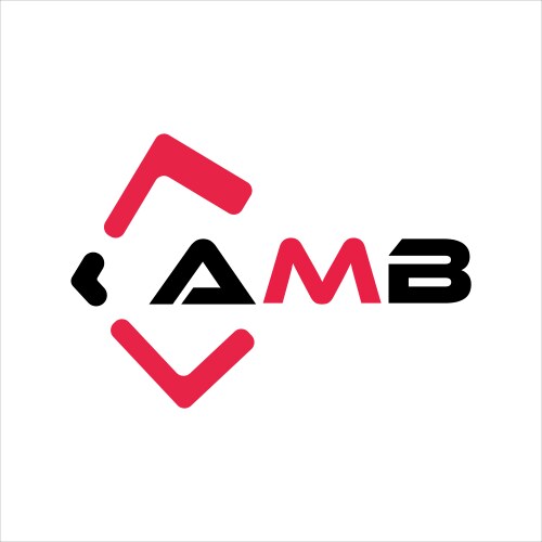 Abs creative minimalist letter logo unique Vector Image