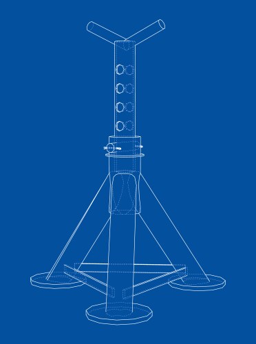 Axle stand isolated Royalty Free Vector Image - VectorStock