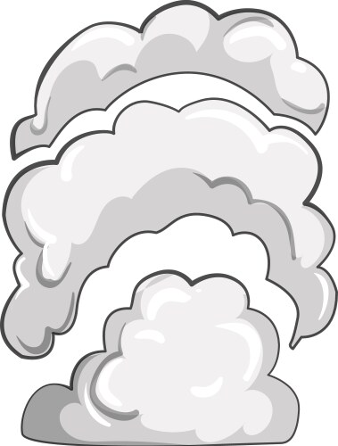 Fog cloud cartoon Royalty Free Vector Image - VectorStock