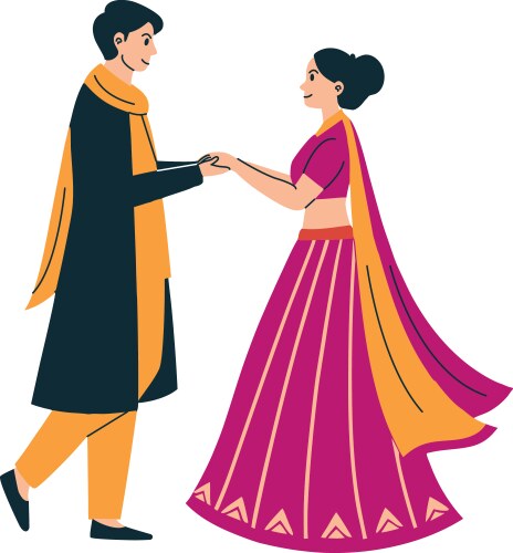 Indian Engagement Ceremony Vector Images (over 390)