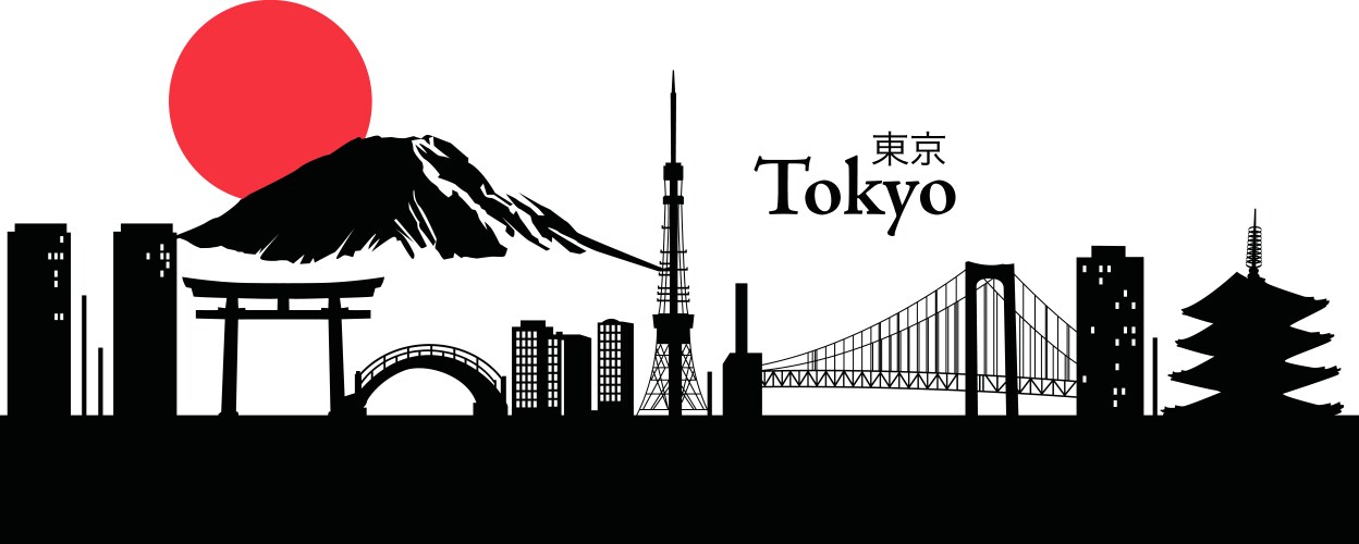 Tokyo city japan Royalty Free Vector Image - VectorStock