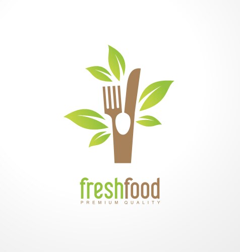 Fresh shop shopping logo design template hands Vector Image