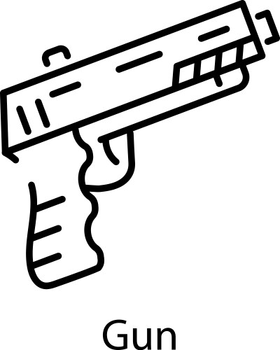 Gun Outline Vector Images (over 52,000)