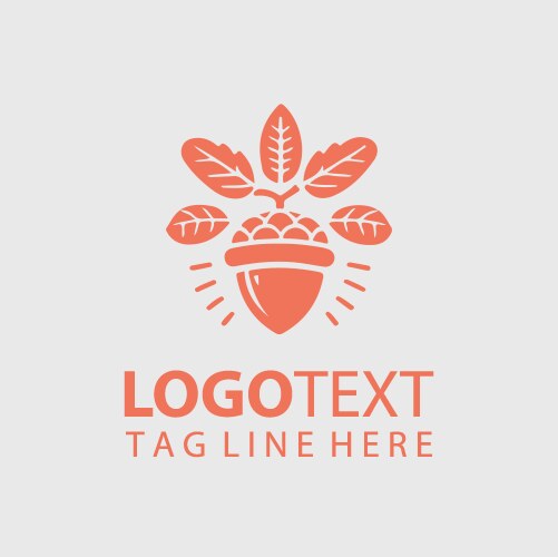 Acorn logo Royalty Free Vector Image - VectorStock