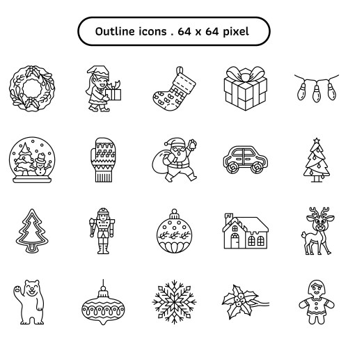 Christmas Reindeer Outline Vector Images (over 4,900)
