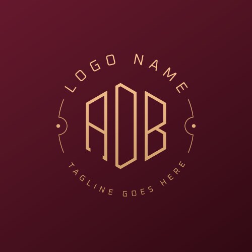 Luxury pos logo design elegant letter Royalty Free Vector