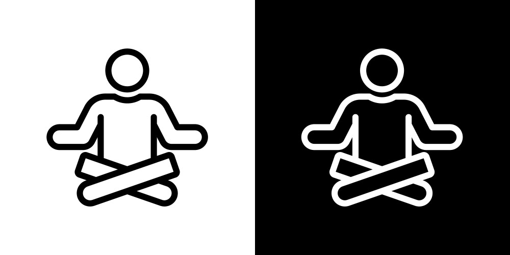 Stickman Meditation Vector Images (81)