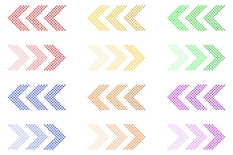 360 degree icon set symbol with arrow to indicate Vector Image