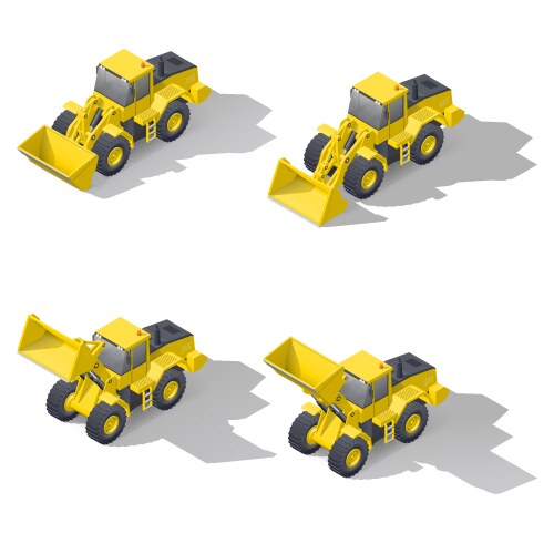 Realistic jackhammer in different positions Vector Image