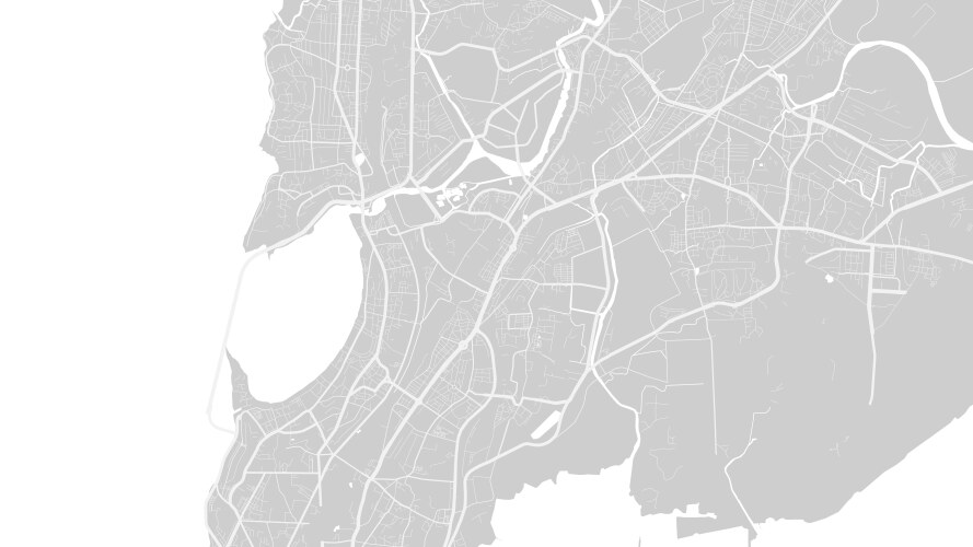 Detailed map mumbai city cityscape royalty Vector Image