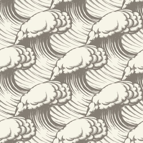 Seamless wave pattern background Royalty Free Vector Image