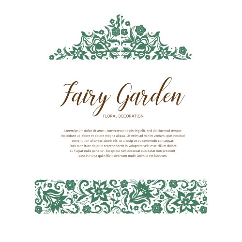 Blue frame vignette border card design template Vector Image