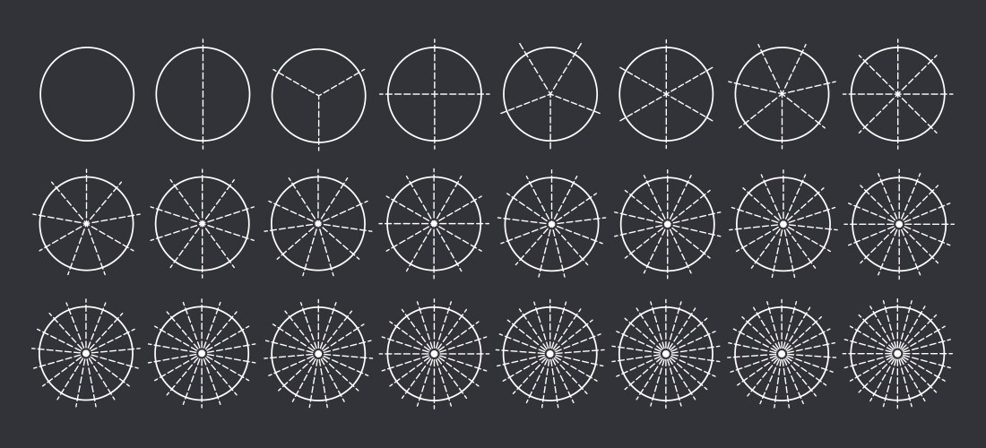 Circle Fraction Vector Images (over 1,700)