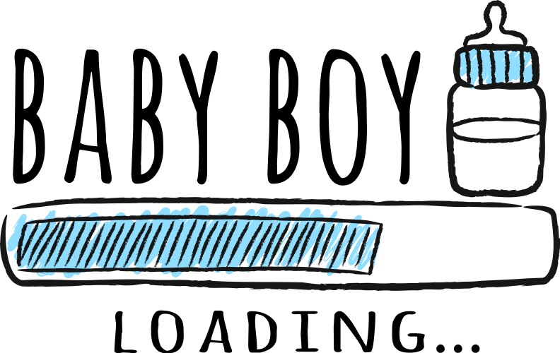 Baby loading Royalty Free Vector Image - VectorStock