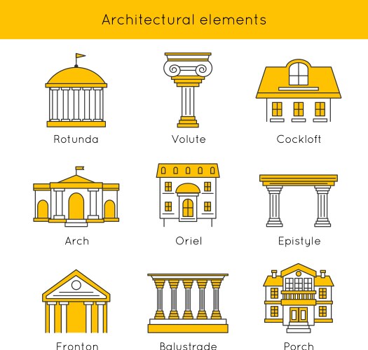 Vintage monochrome roman empire labels set Vector Image