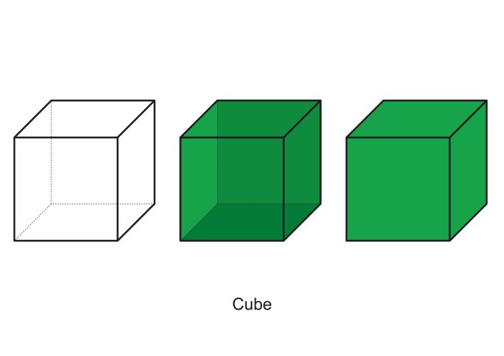 Geometry shapes wireframe 3d model Royalty Free Vector Image