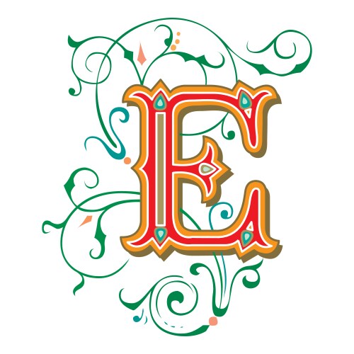 Letter E Tracing Vector Images (over 260)