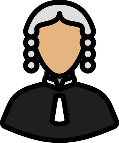 Judge table icon Royalty Free Vector Image - VectorStock