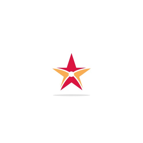 Star brand logo template design Royalty Free Vector Image
