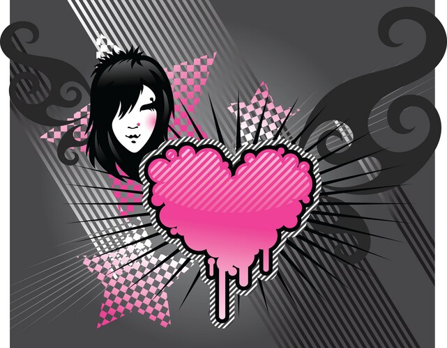 Emo Love Cartoon Vector Images (over 150)